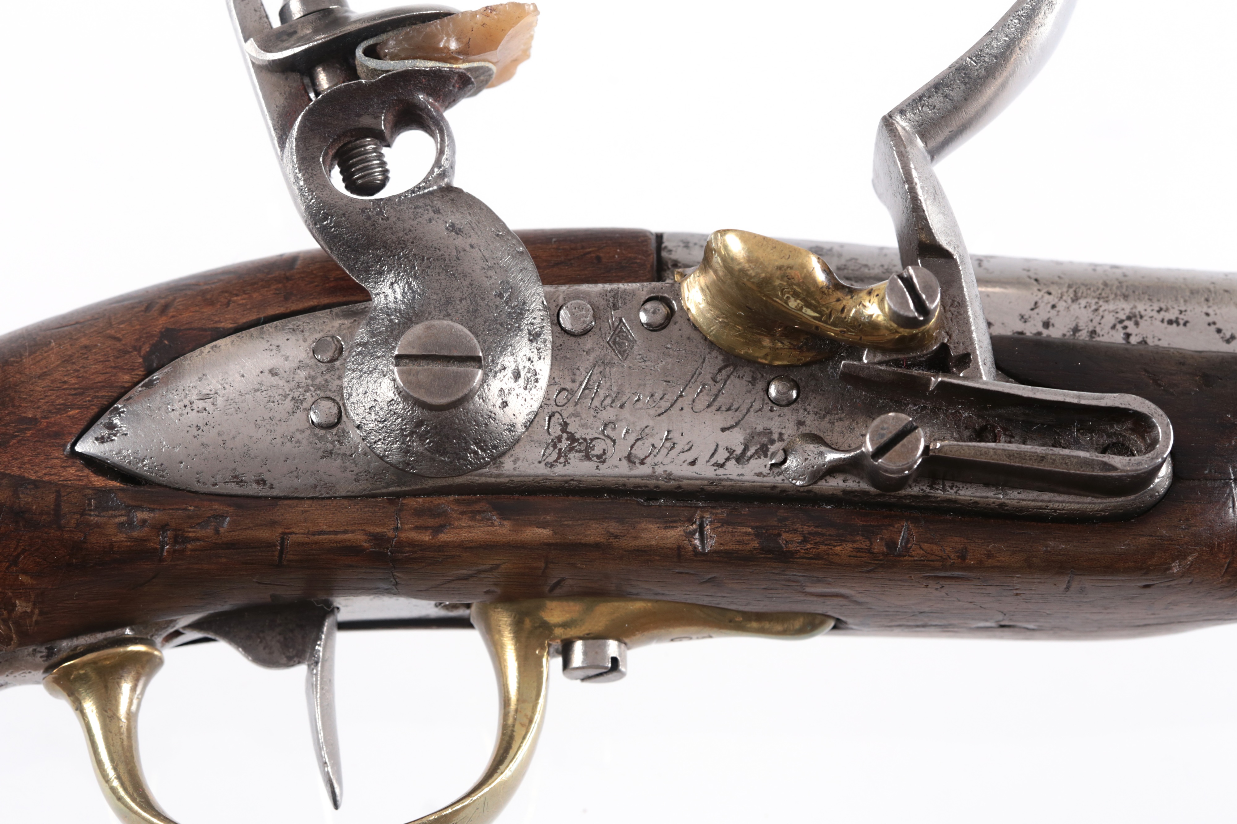 Lot 15 - A French Cavalry Flintlock Pistol, Modèle ‘AN