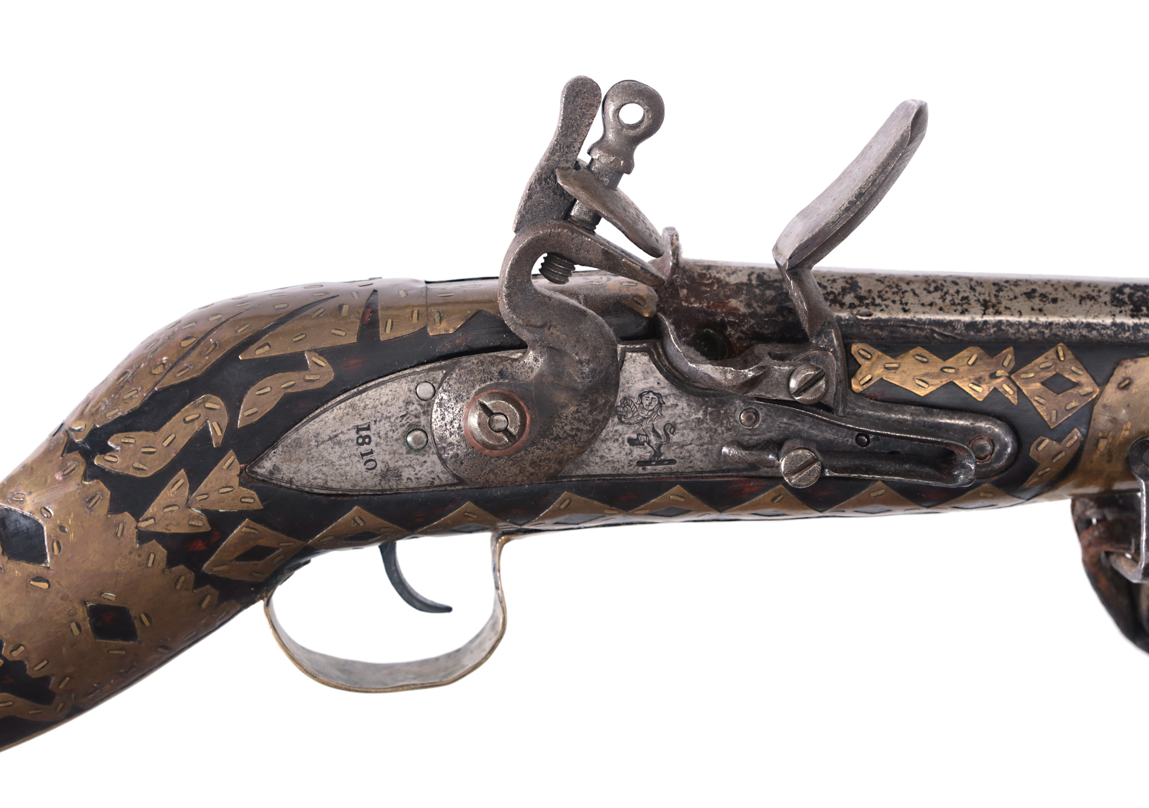 Lot 40 An Afghan Jezail Flintlock Rifle Ca 1850