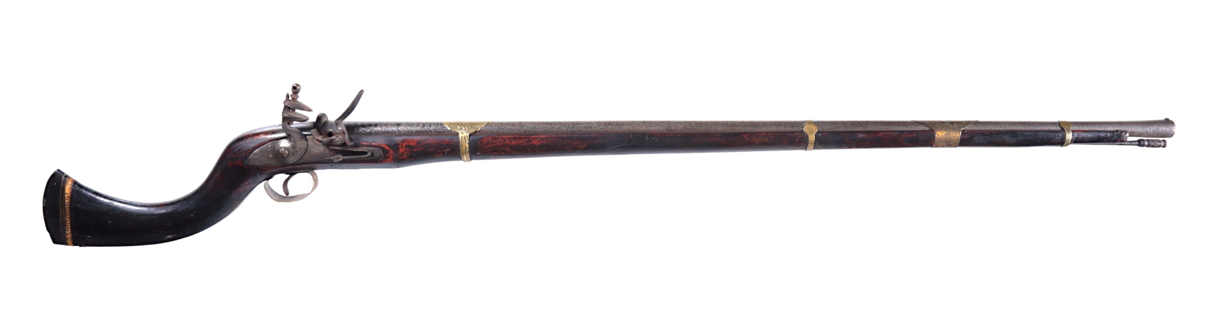 Lot 41 - An Afghan Jezail flintlock Rifle, ca. 1850