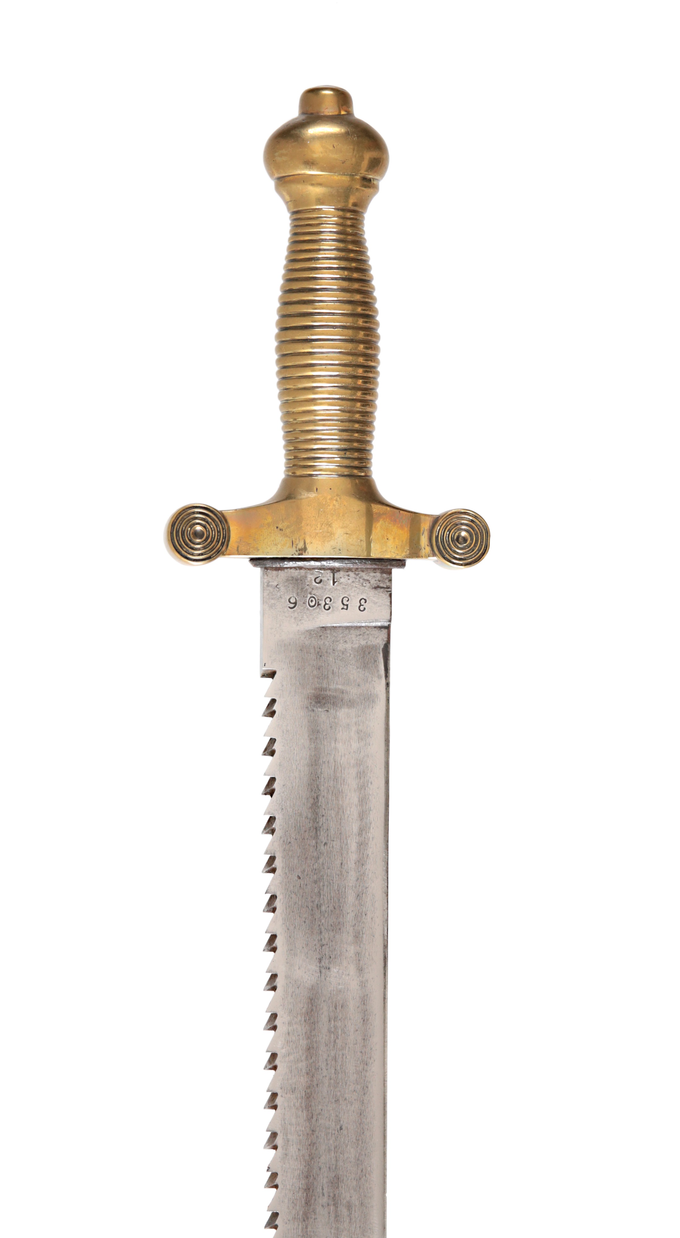 Lot 55 - Short Swiss Pioneers Sawtooth Sword, M1842