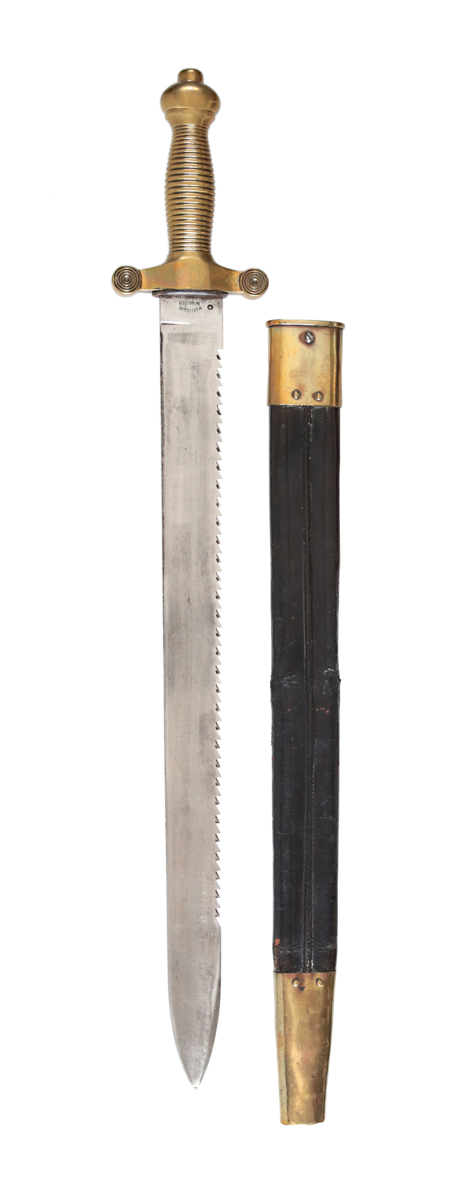 Lot 55 - Short Swiss Pioneers Sawtooth Sword, M1842