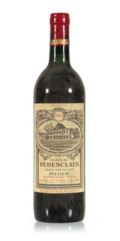 Lot 383 - 3 flessen 'Château Pedesclaux', 1986