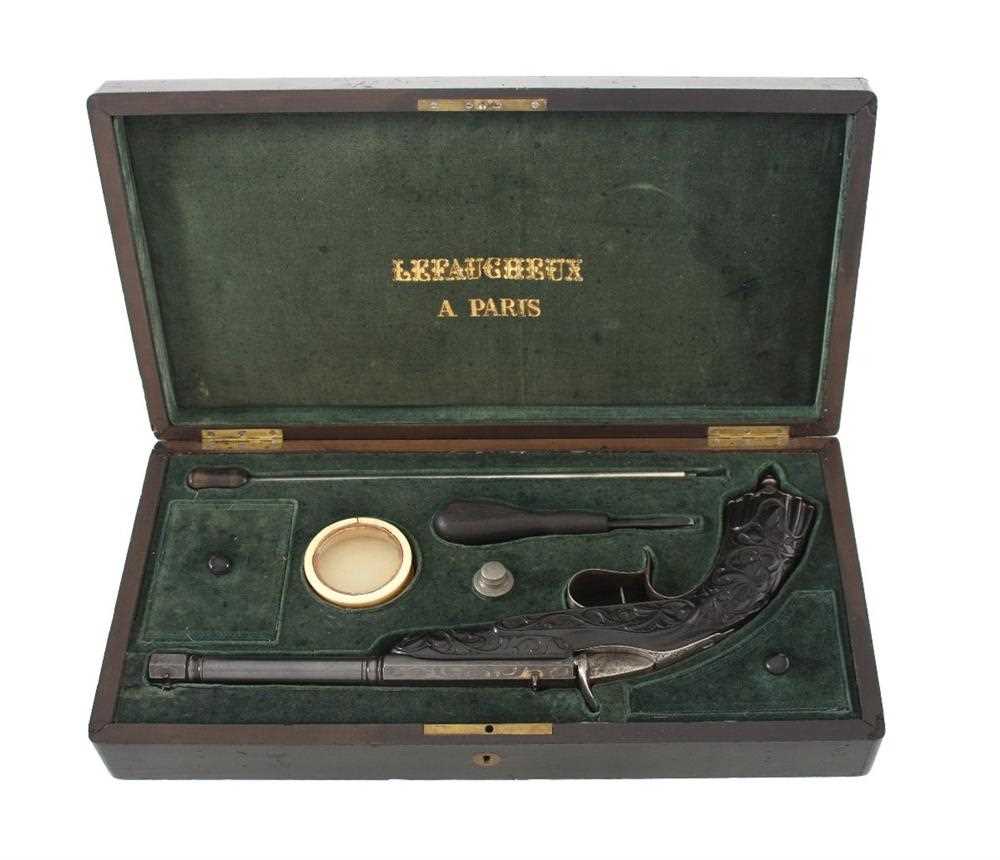 Lot 80 - A Cased French Target Pistol, circa 1870
