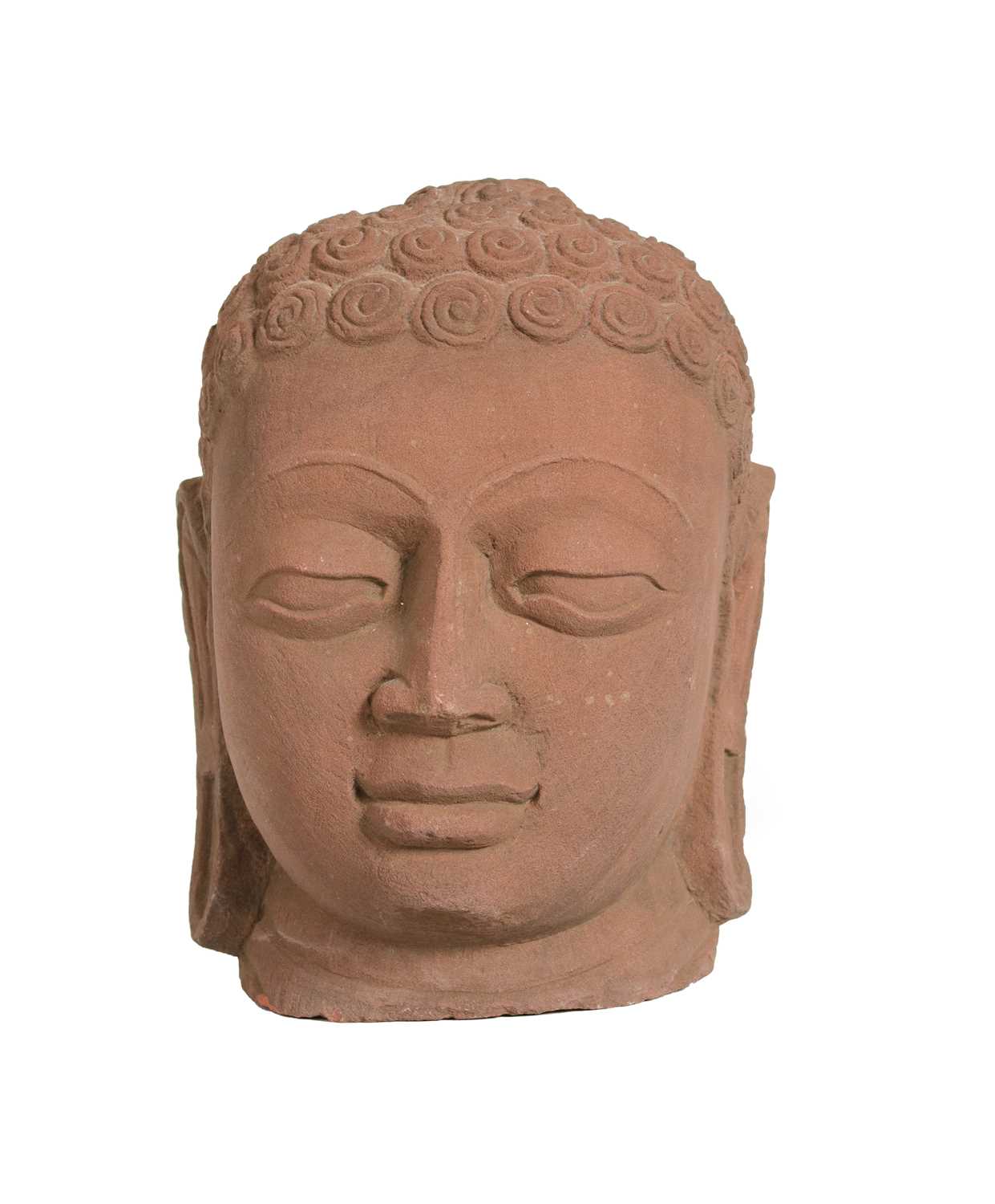 Lot 35 - Large Terracotta Buddha Head Lot 35 - Large Terracotta Buddha Head