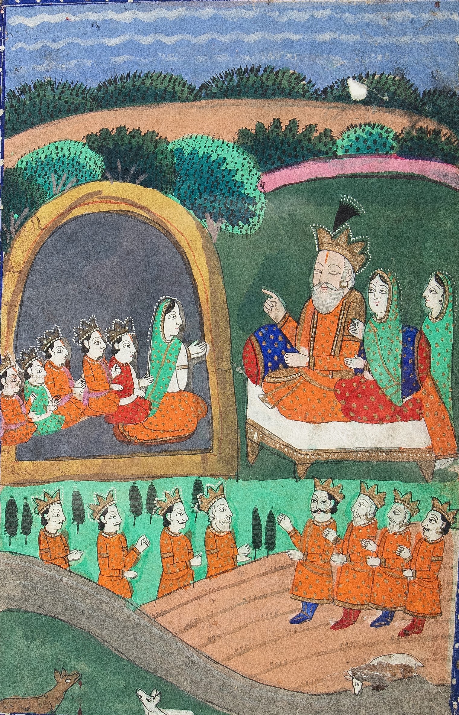 Lot 60 - A Rajput miniature painting