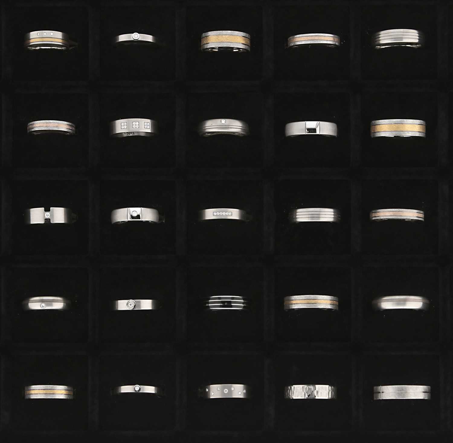 Lot 651 - A Collection of TeNo Stainless Steel, Gold