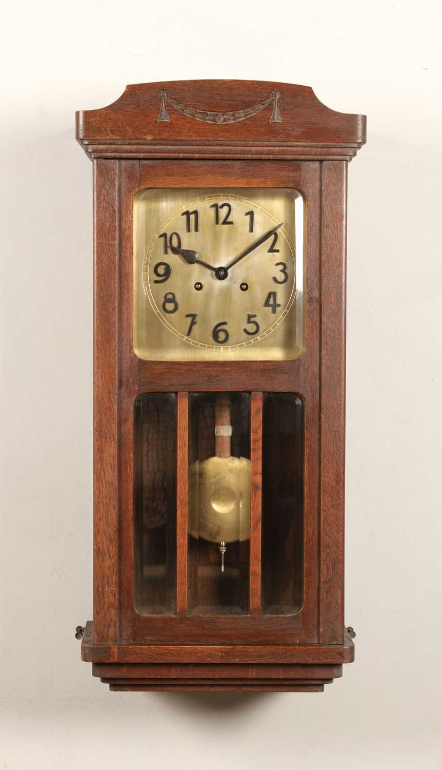 Lot 782 - A Mauthe Regulator Wall Clock