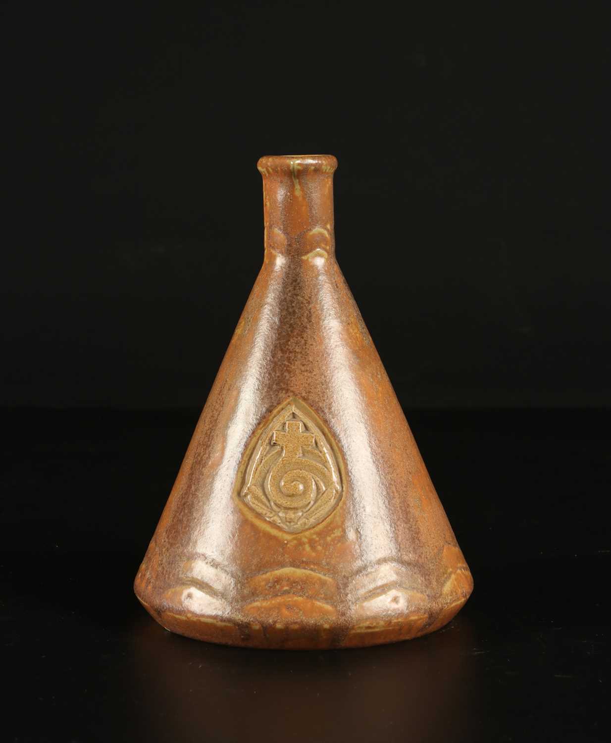 Lot 225 - Stoneware Holy Water Jug with Emblem